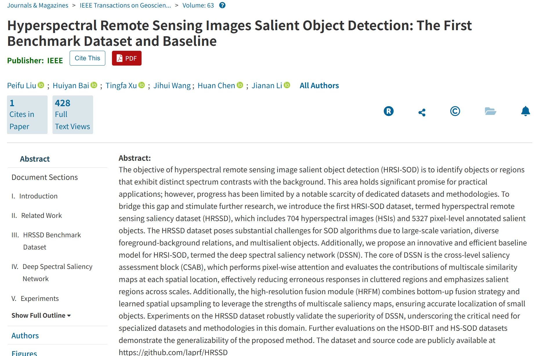 科研成果 - VisSpectral